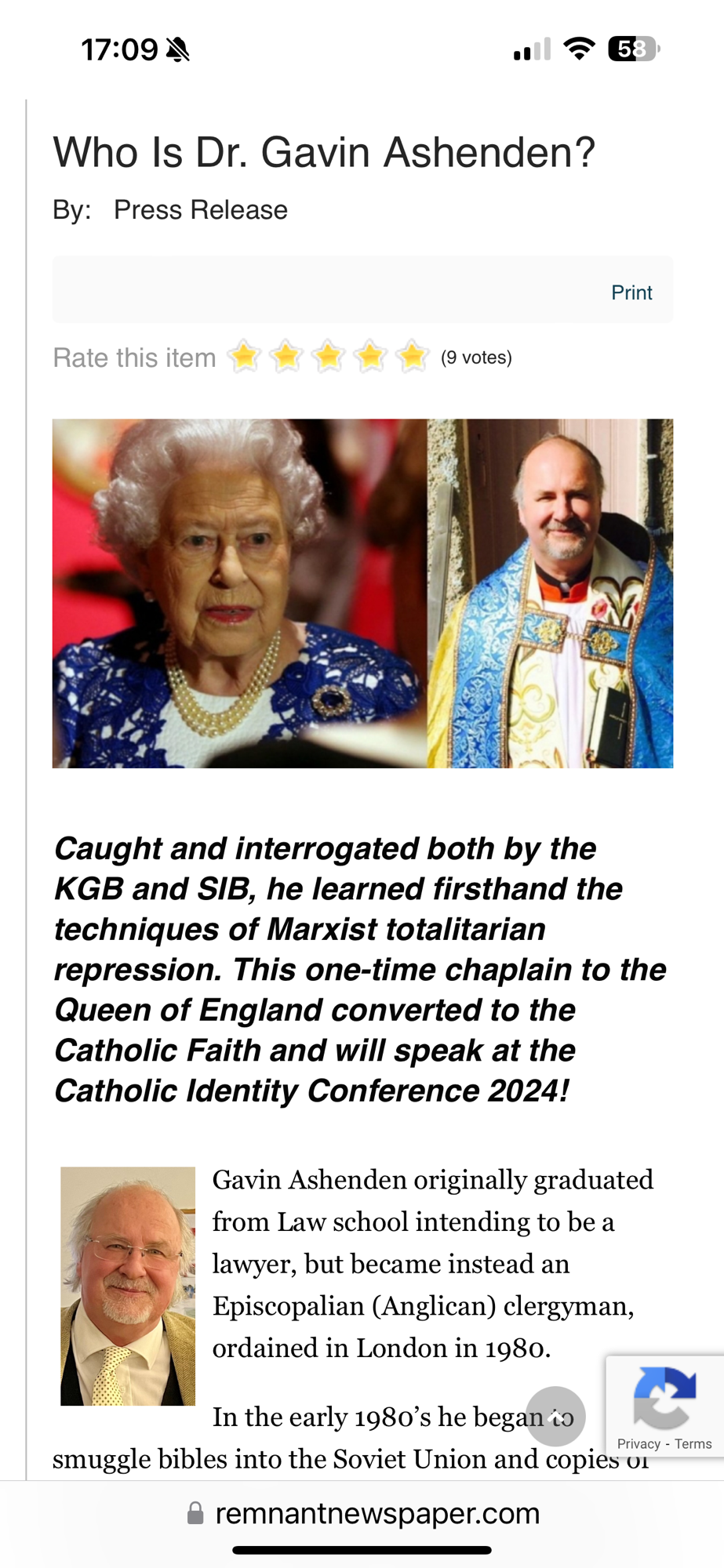 Who us Gavin Ashenden – Gavin Ashenden